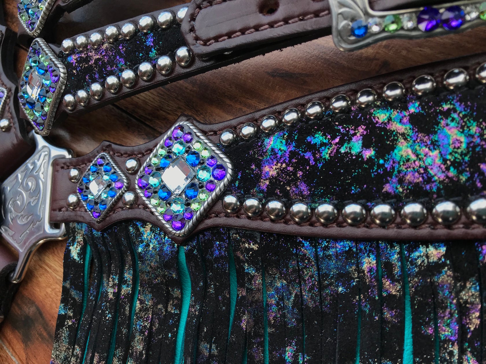 Northern Lights with Double Layered Turquoise Fringe – Rockn'Wilsons